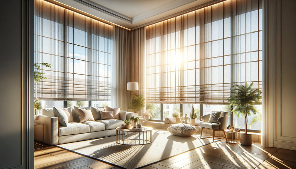 Solar Protective Roman Shades: Comfort and Efficienc – LOGANOVA Shades