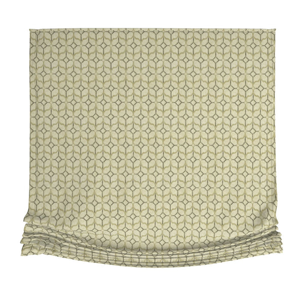 European Relaxed Shade "Gibbs", Custom Roman Shade, Geometric Pattern ...
