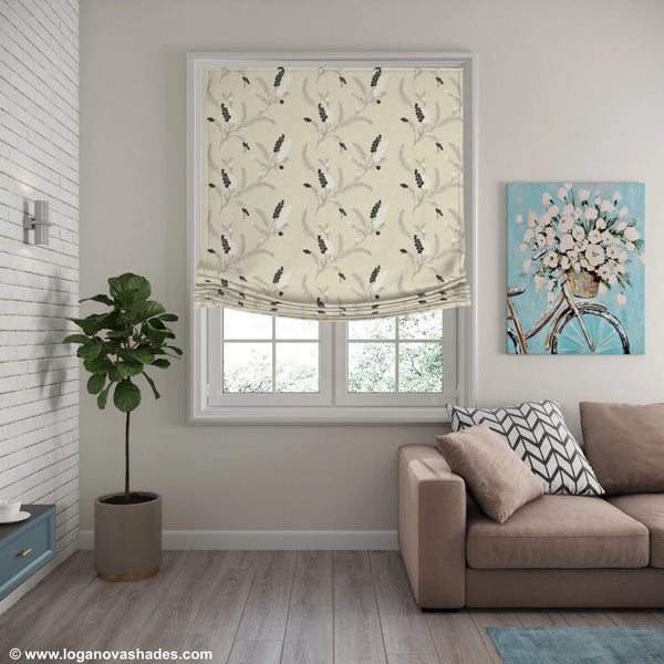 Custom Roman Shade, European relaxed Shade Bloomfield, Roman Shade wit ...