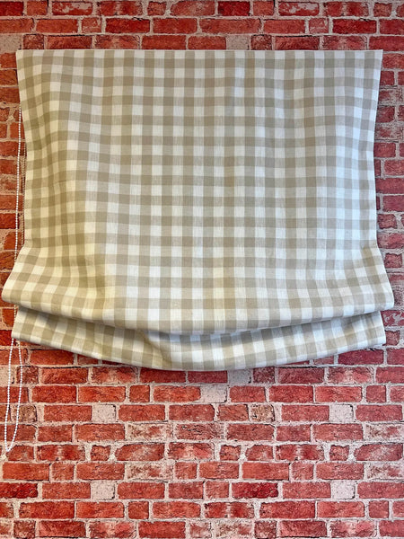 Swedish Linen Check, Scalamandré fabric, Roman Shades for Windows, Lux ...