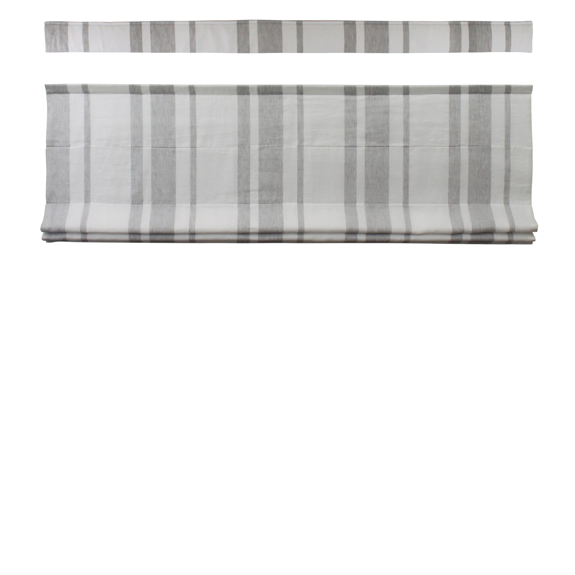 GOTHIC GREY STRIPED TOP DOWN BOTTOM UP ROMAN SHADE – LOGANOVA Shades