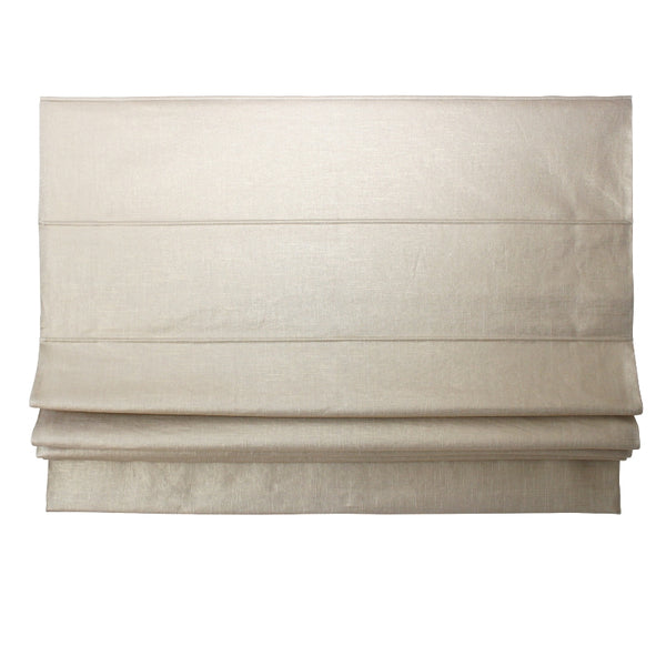 4 Shimmery Colours Plain Linen Fabric Flat Roman Shade – LOGANOVA Shades